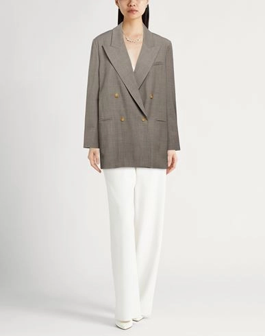ALYSI Double-breasted Blazer In Cool Wool