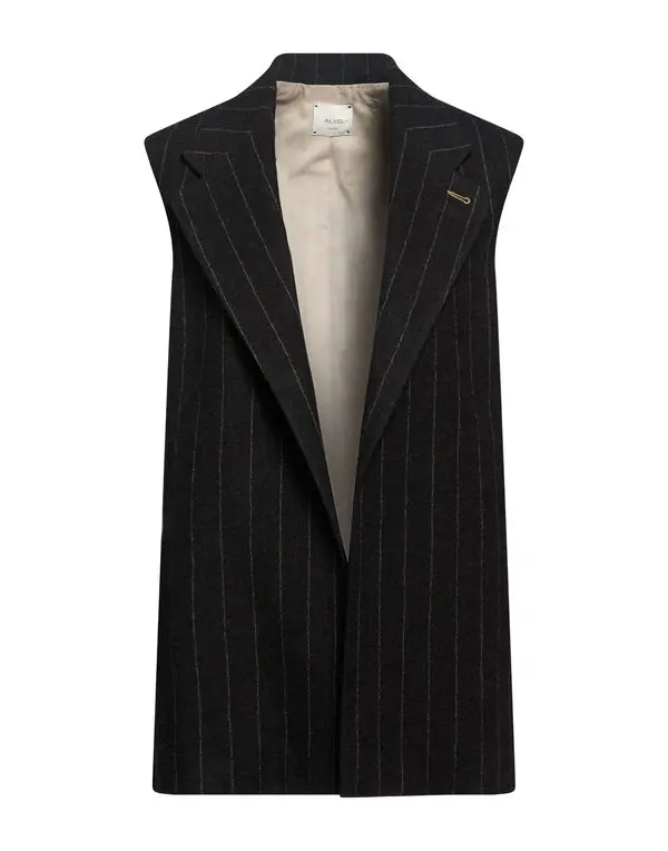 ALYSI Chocolat Tailored Vest Size Virgin Wool