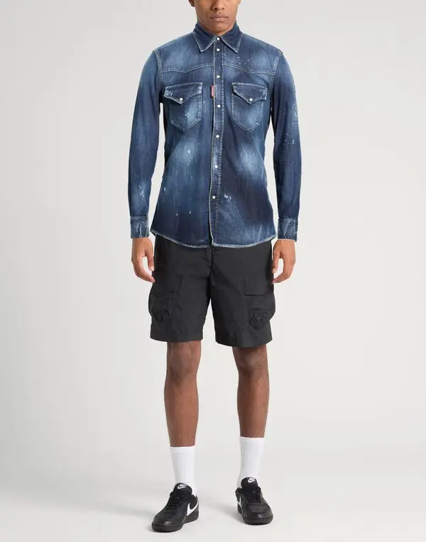 Dsquared2 Denim Shirt Size Cotton, Elastane