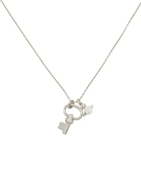 VIVIENNE WESTWOOD Sterling Key Charm Pendant Necklace