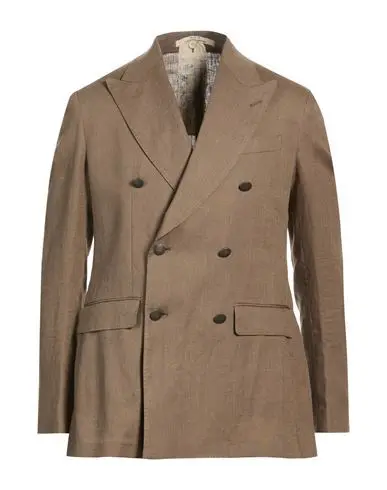 MESSAGERIE Blazer Taupe Size Cotton, Polyamide, Elastane