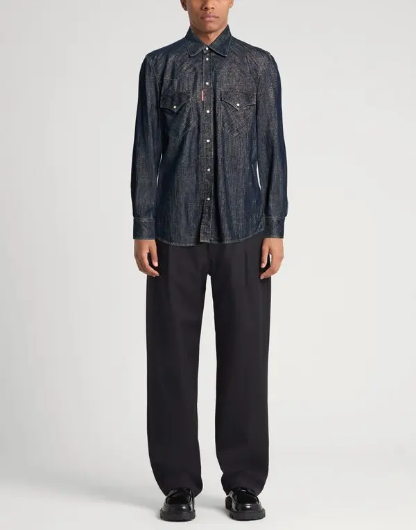 Dsquared2 Denim Shirt Size Viscose, Cotton, Polyester