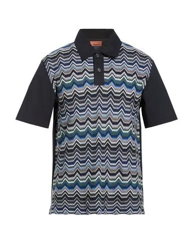 Missoni Polo Shirt Size Cotton - Navy