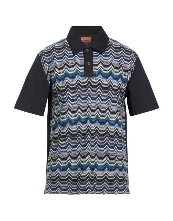 Missoni Polo Shirt Size Cotton - Navy