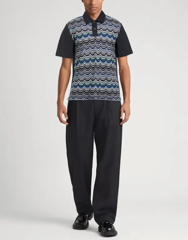 Missoni Polo Shirt Size Cotton - Navy