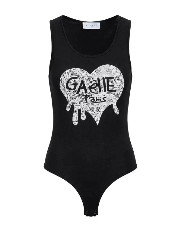 GAËLLE PARIS Bodysuit Size Cotton, Elastane