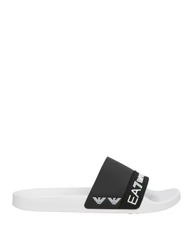 EA7 Sandals Size Pvc Polyvinyl Chloride, Polyester, Polyurethane - Black