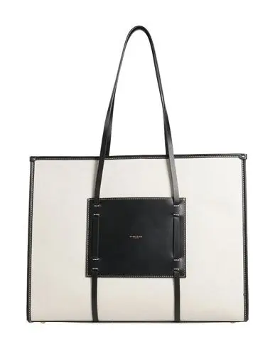 DEMELLIER Shoulder Bag Cow Leather, Cotton - Black