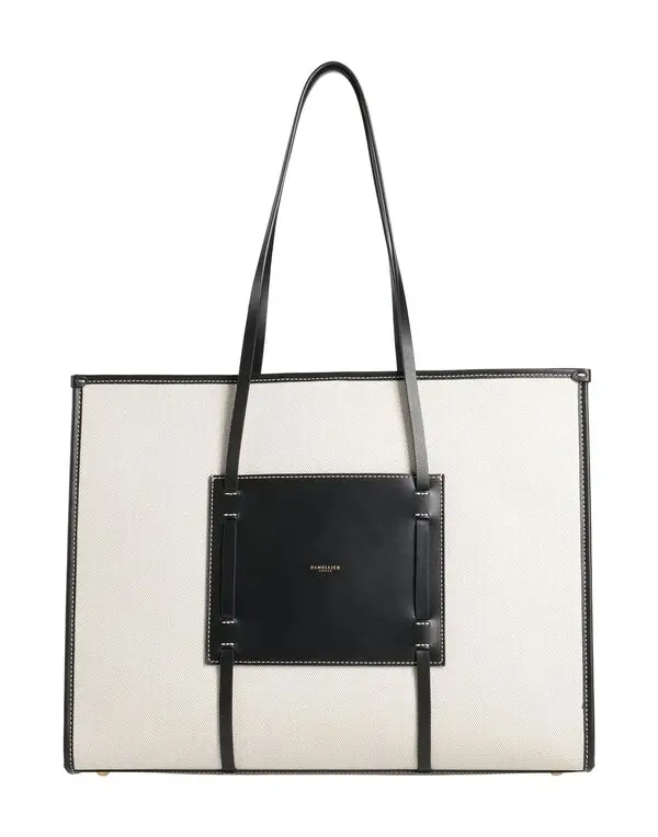 DEMELLIER Maxi Tote Bag In Canvas And Cow Leather