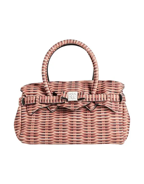 Save My Bag Handbag Tan Polyamide, Elastane