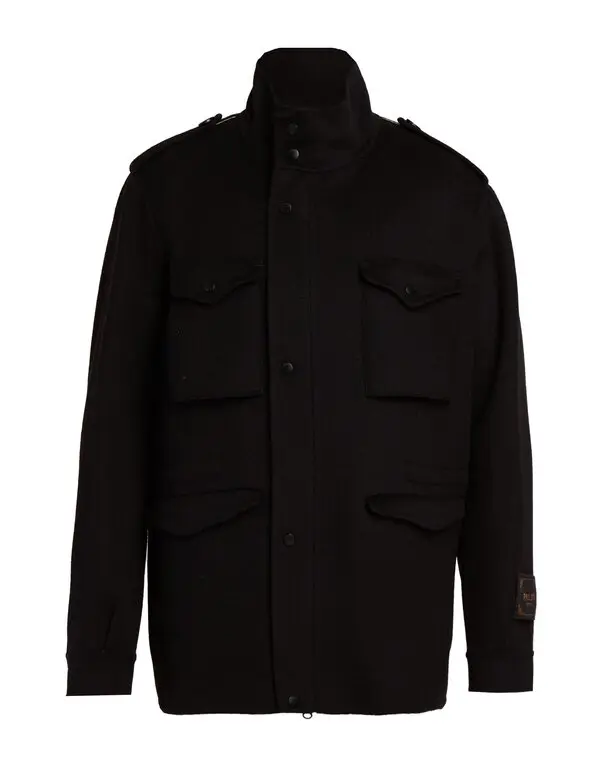 PALTO' Single-breasted Wool And Nylon Coat