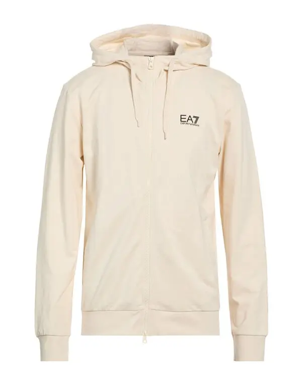 EA7 Zip-up Hooded Sweatshirt - White