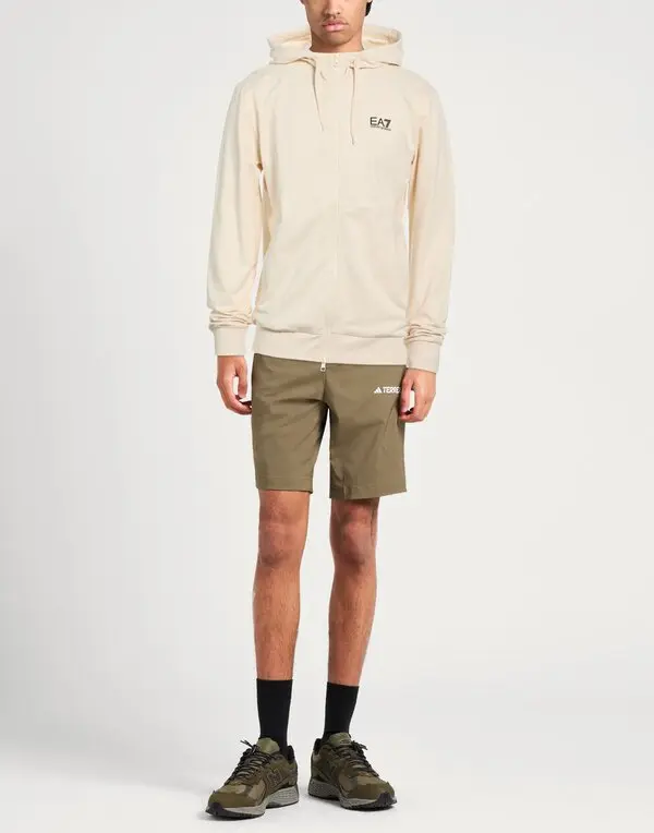EA7 Zip-up Hooded Sweatshirt - White
