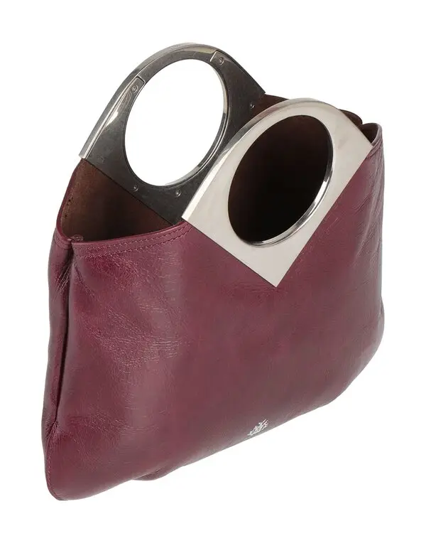 Bally Handbag Burgundy Leather