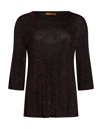 SIYU Viscose Blend Sweater With Metallic Fiber - Red