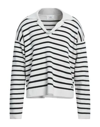 AMI Paris Sweater Light Size Organic Cotton, Merino Wool, Polyamide, Elastane - Grey