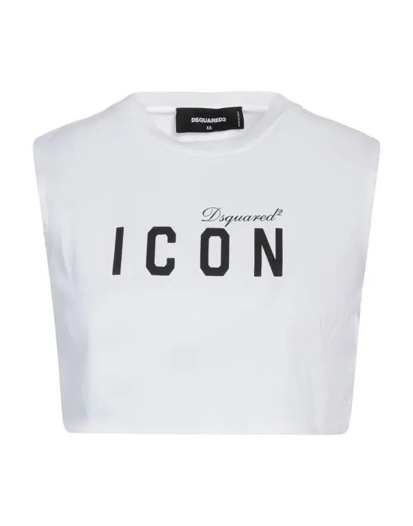 Dsquared2 Cotton Printed Crewneck Sleeveless T-shirt