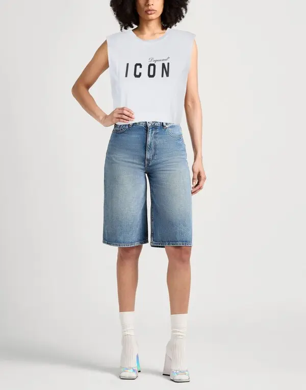 Dsquared2 Cotton Printed Crewneck Sleeveless T-shirt