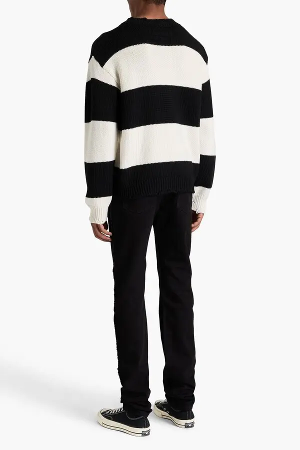 FRAME Striped Merino Wool Sweater