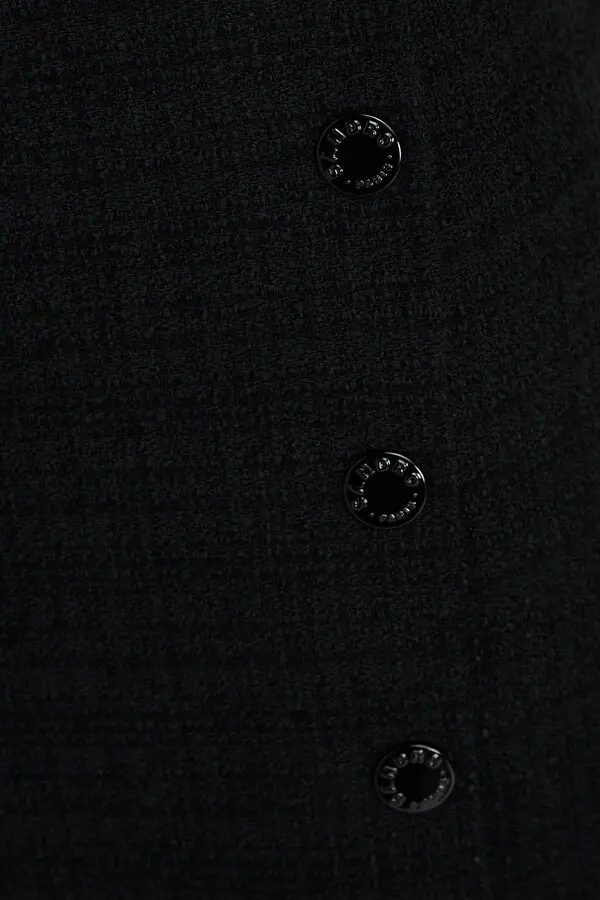 Sandro Tweed Midi Skirt