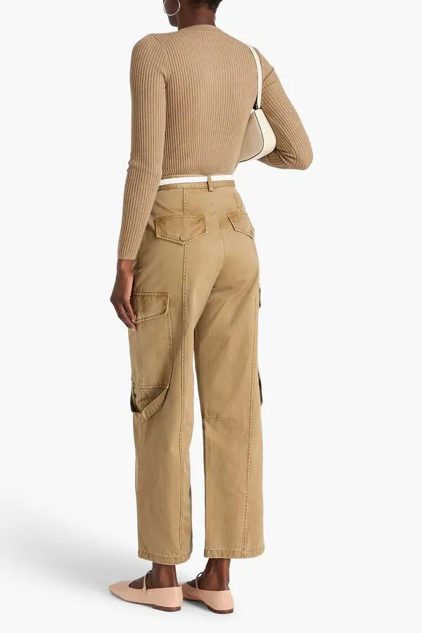 Sandro Ribbed Knit Button-front Sweater