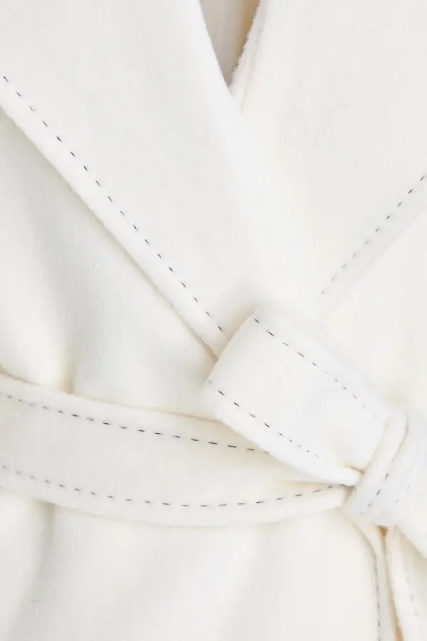 Maje Woolblend Felt Coat