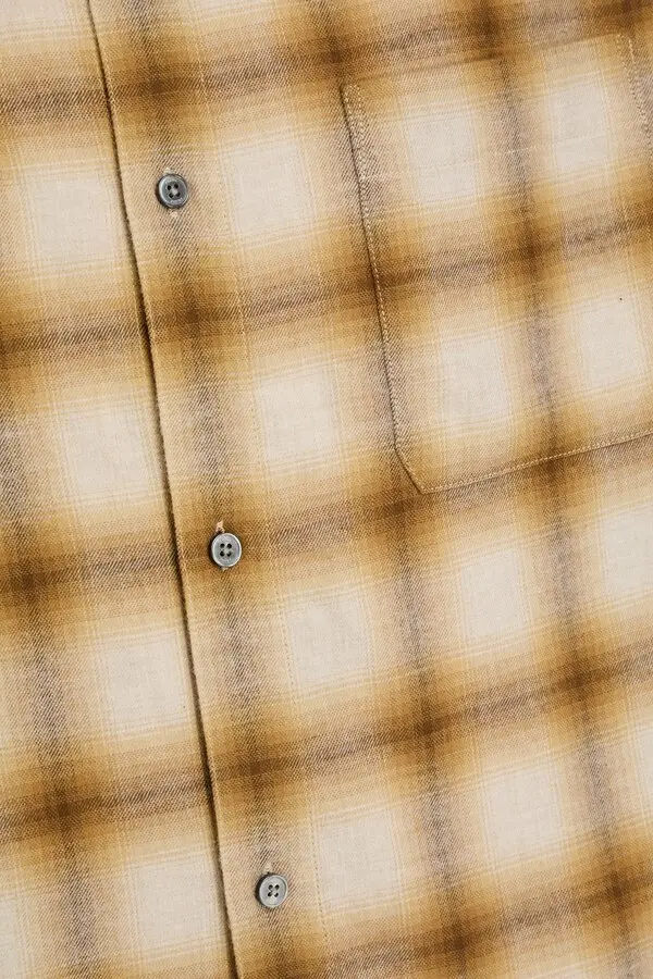 FRAME Checked Cotton And Woolblend Flannel Shirt