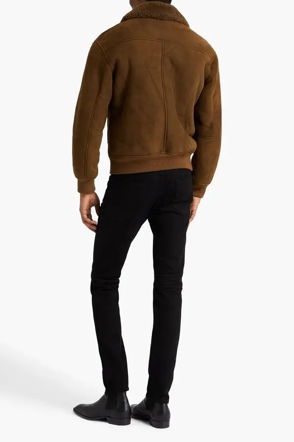 FRAME Shearling Bomber Jacket