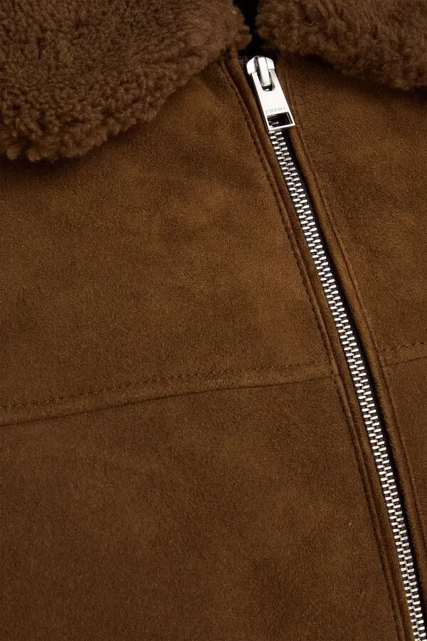 FRAME Shearling Bomber Jacket