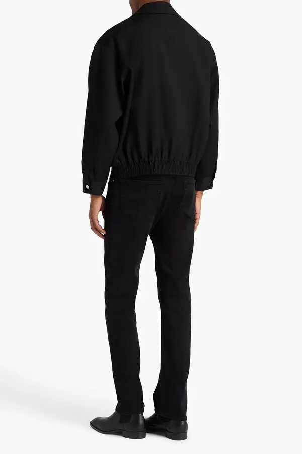 FRAME Wool-twill Zip-up Jacket