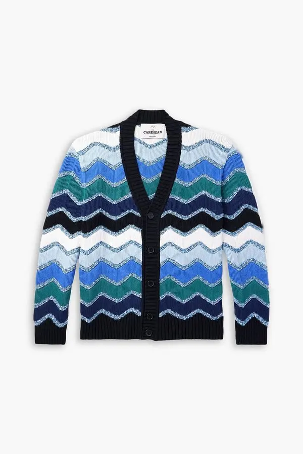 Missoni Striped Cottonblend Cardigan