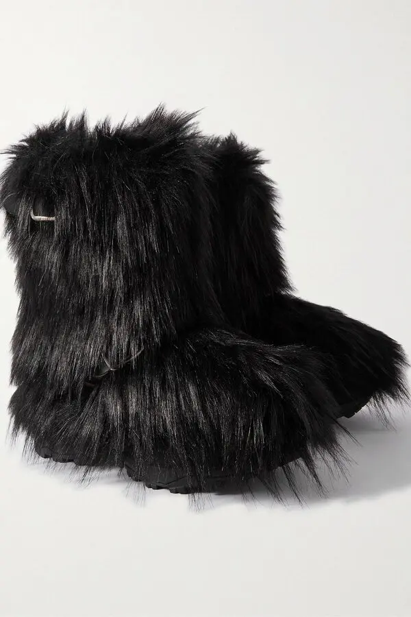 Sacai Plush Biker Boots