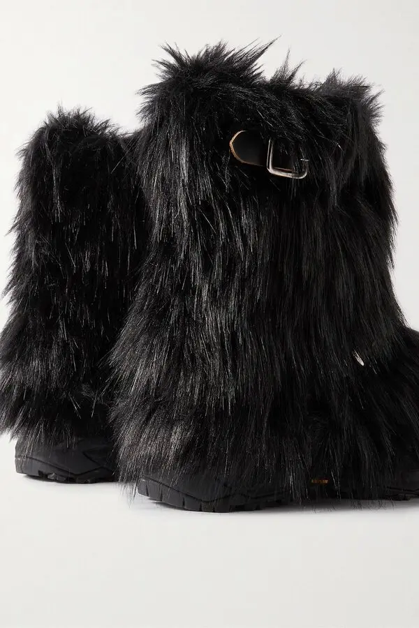 Sacai Plush Biker Boots