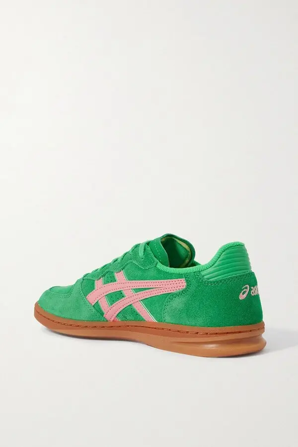 Asics Skyhand Og Leathertrimmed Suede Sneakers