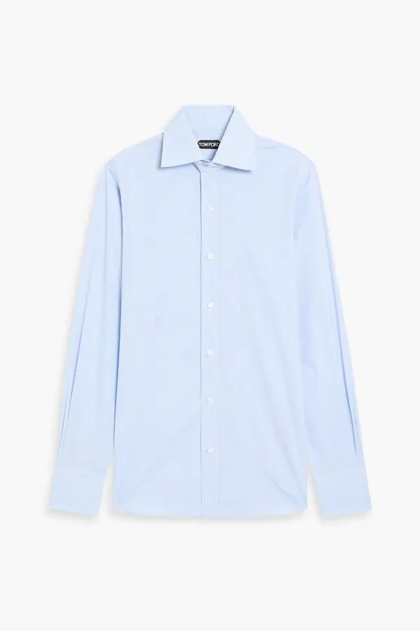 TOM FORD Checked Cottonpoplin Shirt