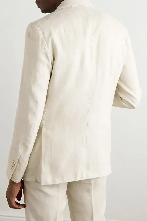 LARDINI Linentwill Suit Jacket - Beige