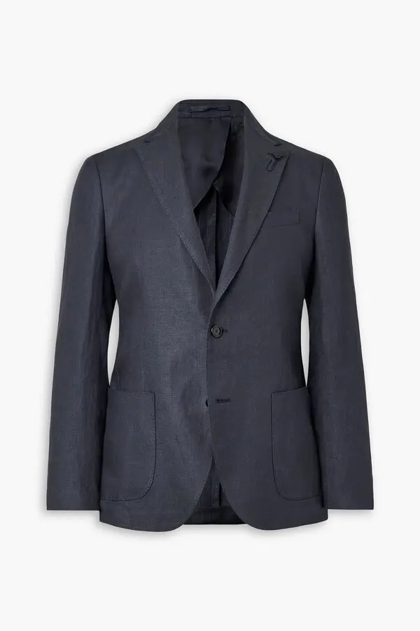 LARDINI Linentwill Suit Jacket - Navy