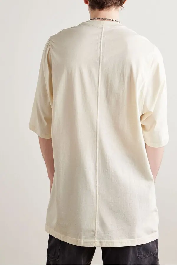 Rick Owens Oversized Logoprint Cottonjersey Tshirt