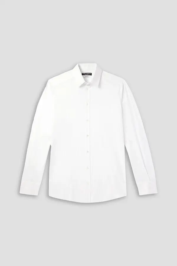 Dolce & Gabbana Slimfit Cottonblend Poplin Shirt