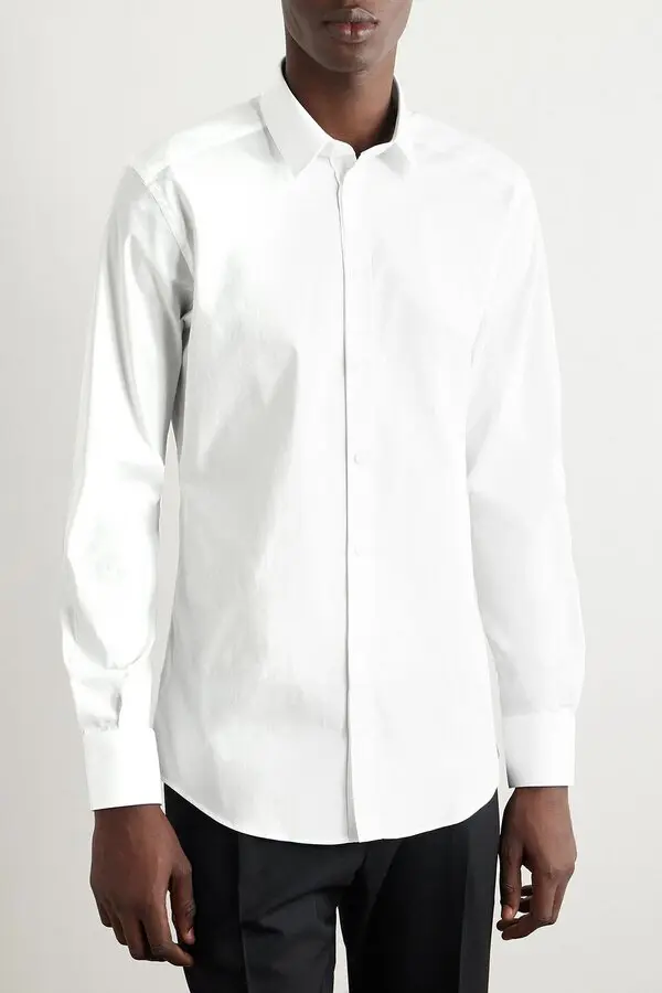 Dolce & Gabbana Slimfit Cottonblend Poplin Shirt