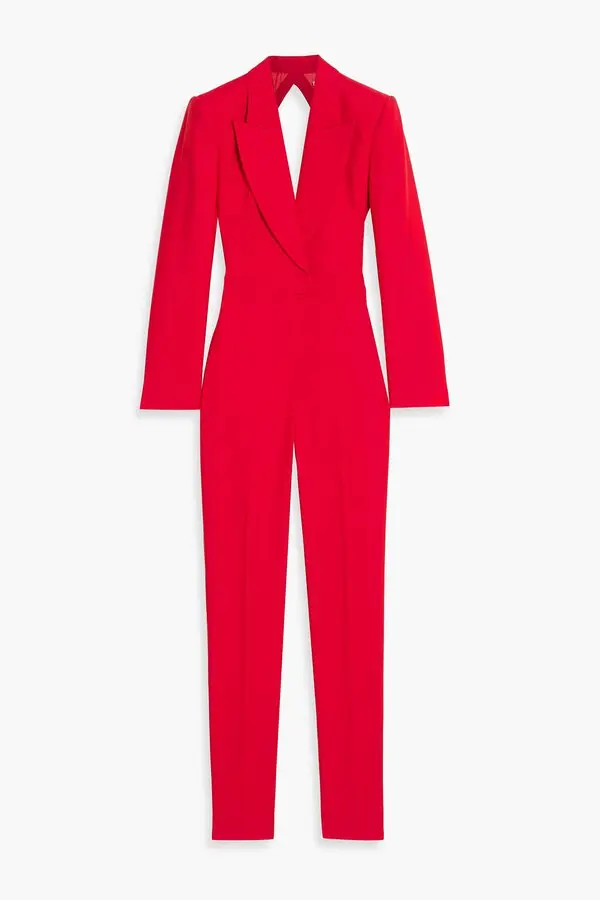 Alexander McQueen Cutout Woolcrepe Jumpsuit