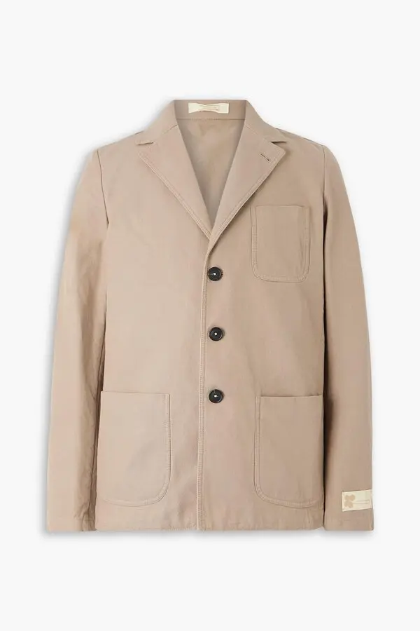 Massimo Alba Baglietto Unstructured Cottontwill Blazer - Neutral