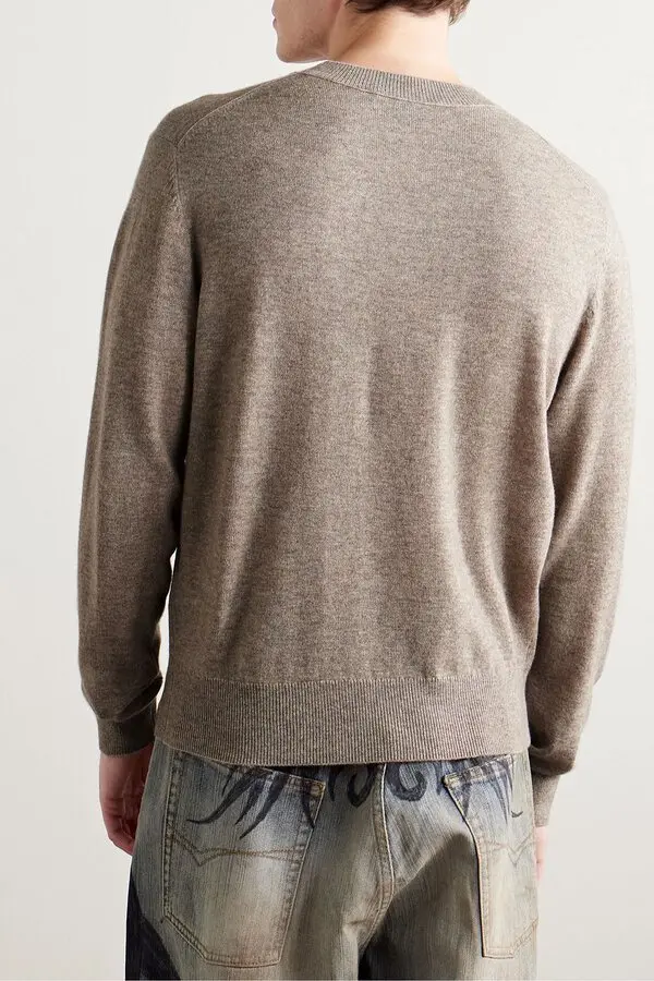 Acne Studios Kalas Logoappliquéd Wool And Yakblend Sweater