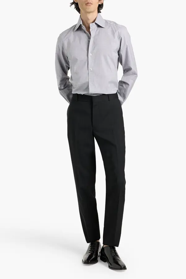 TOM FORD Checked Cottonpoplin Shirt