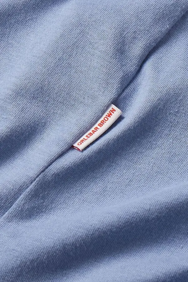 Orlebar Brown Sebastian Cotton And Silkblend Jersey Polo Shirt - Blue