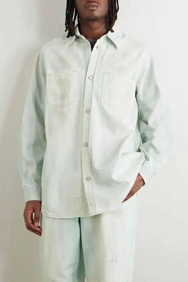 Acne Studios Karto U Traffic Distressed Denim Shirt