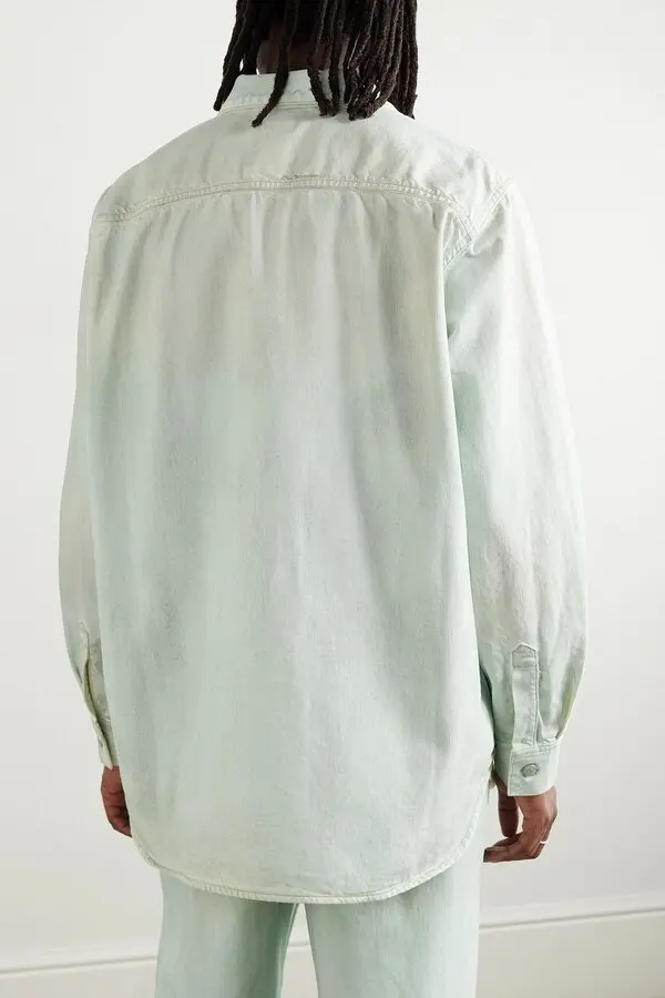 Acne Studios Karto U Traffic Distressed Denim Shirt