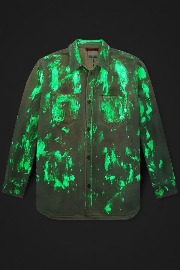 Acne Studios Karto U Traffic Distressed Denim Shirt