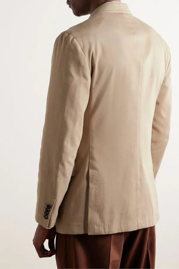 Dunhill Cavendish Doublebreasted Cotton And Cashmereblend Twill Suit Jacket