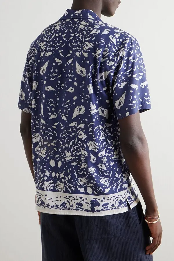 Orlebar Brown Maitan Campcollar Printed Lyocell Shirt